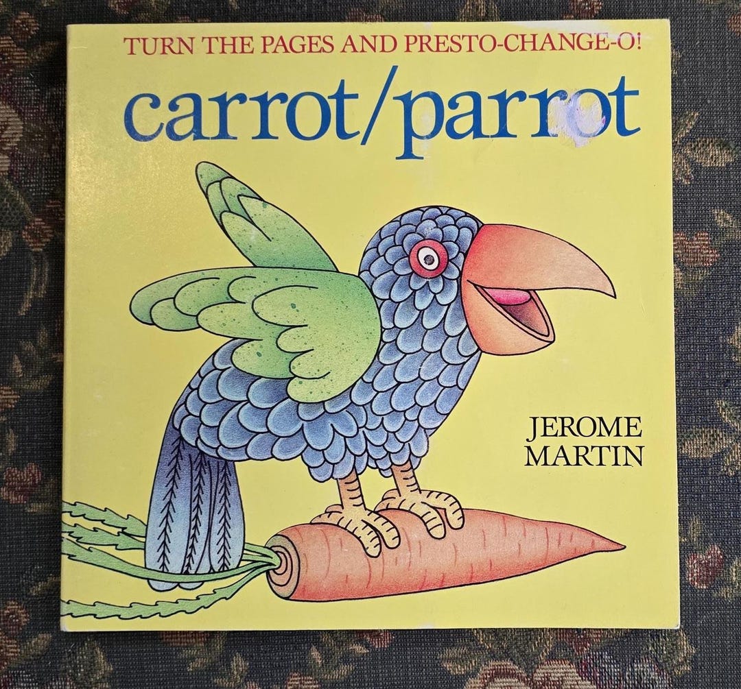 Unique & Fun Carrot/parrot Turn the Pages and Presto-change-o! by ...