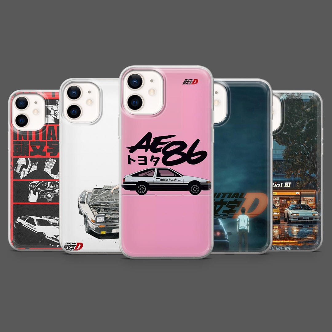 Initial D Phone Case AE86 JDM Takumi Cover for iPhone 17, 16, 15, 14 ...