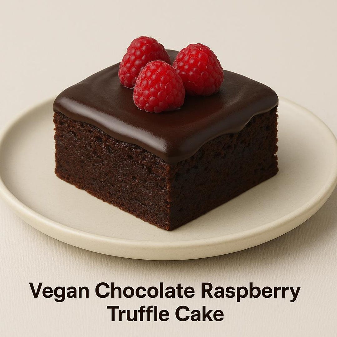 Vegan Chocolate Raspberry Truffle Cake - Etsy