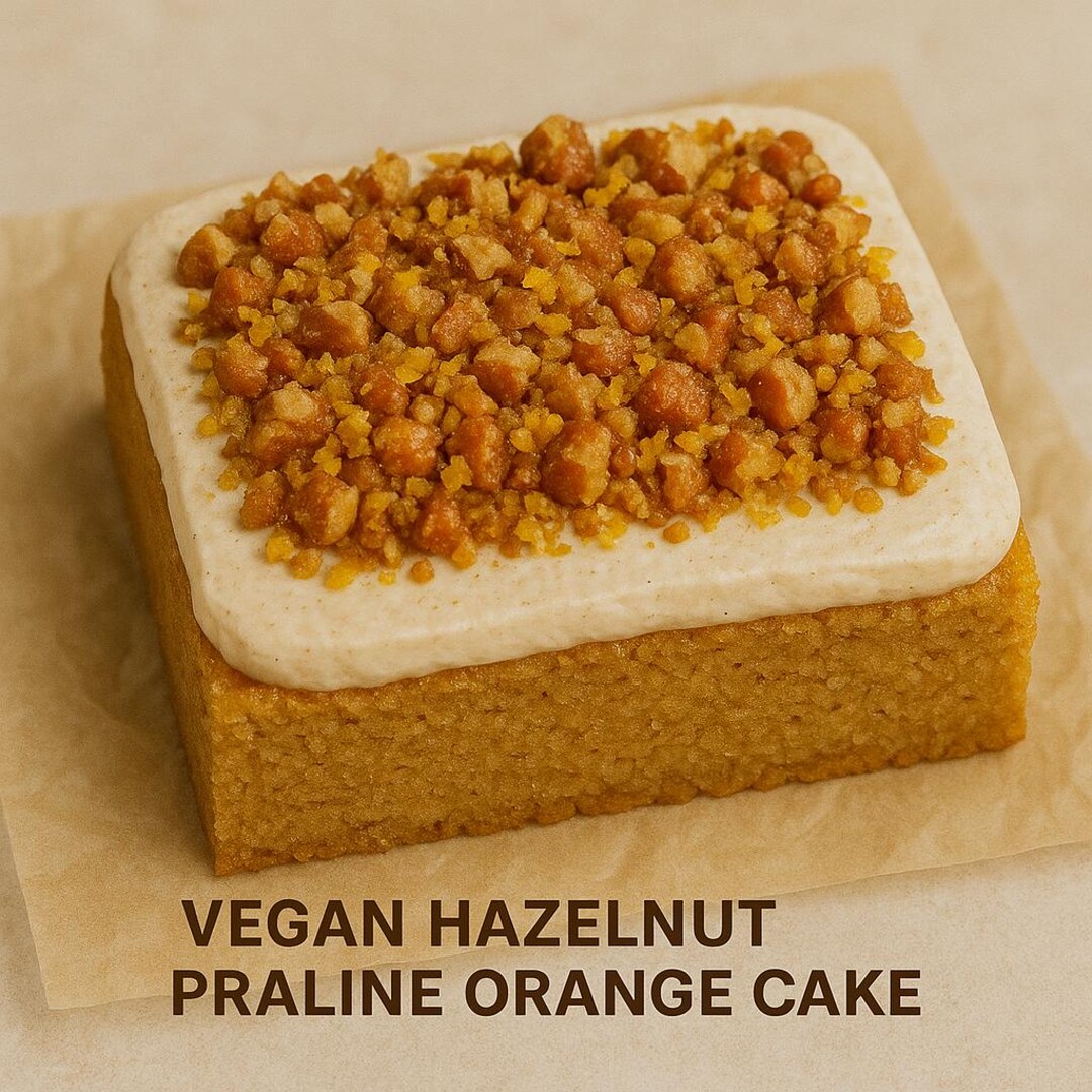 Vegan Hazelnut Praline Orange Cake - Etsy