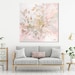 Light Pink Wall Art, Pink and White Abstract Painting, Minimalist ...