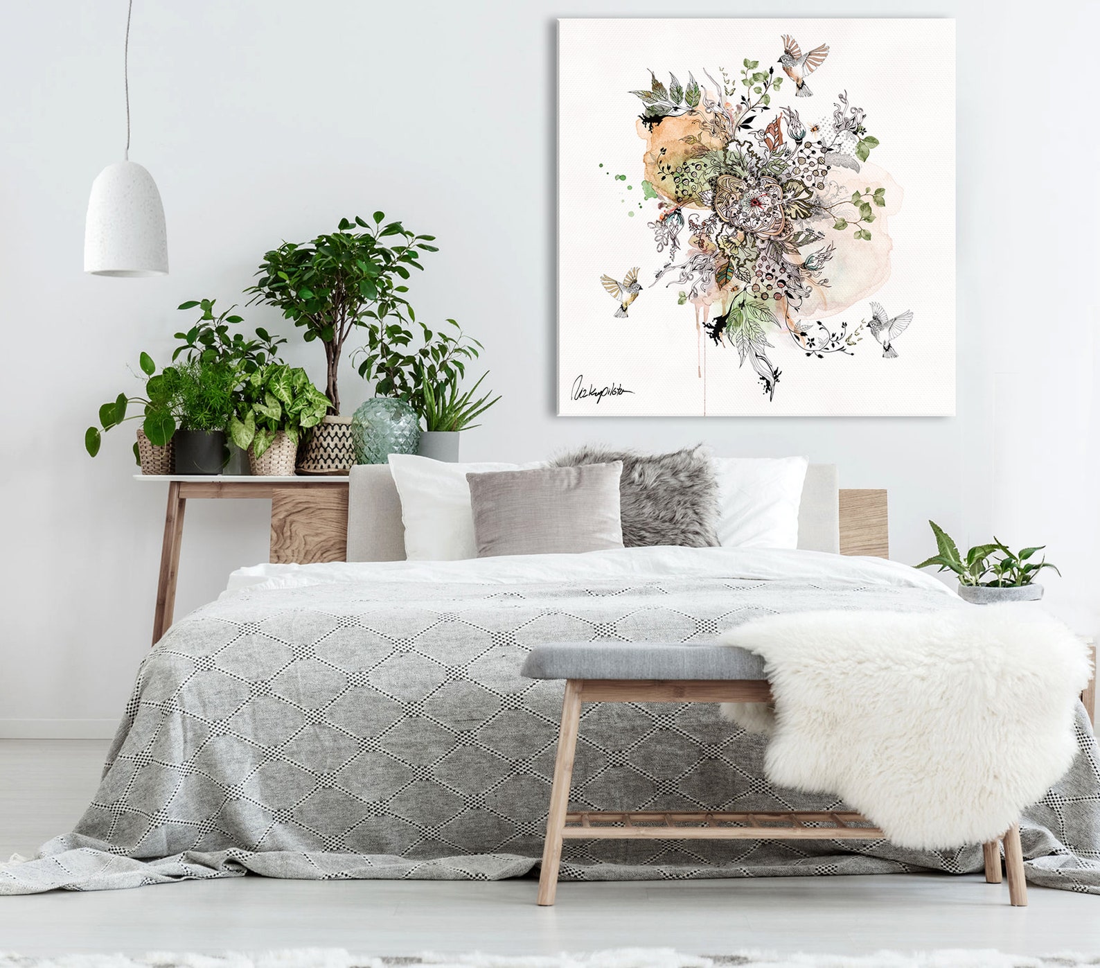 Large Wall Art, Abstract Watercolor Painting, Large Abstract Print ...