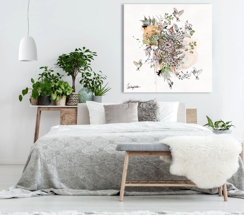 Large Wall Art, Abstract Watercolor Painting, Large Abstract Print ...