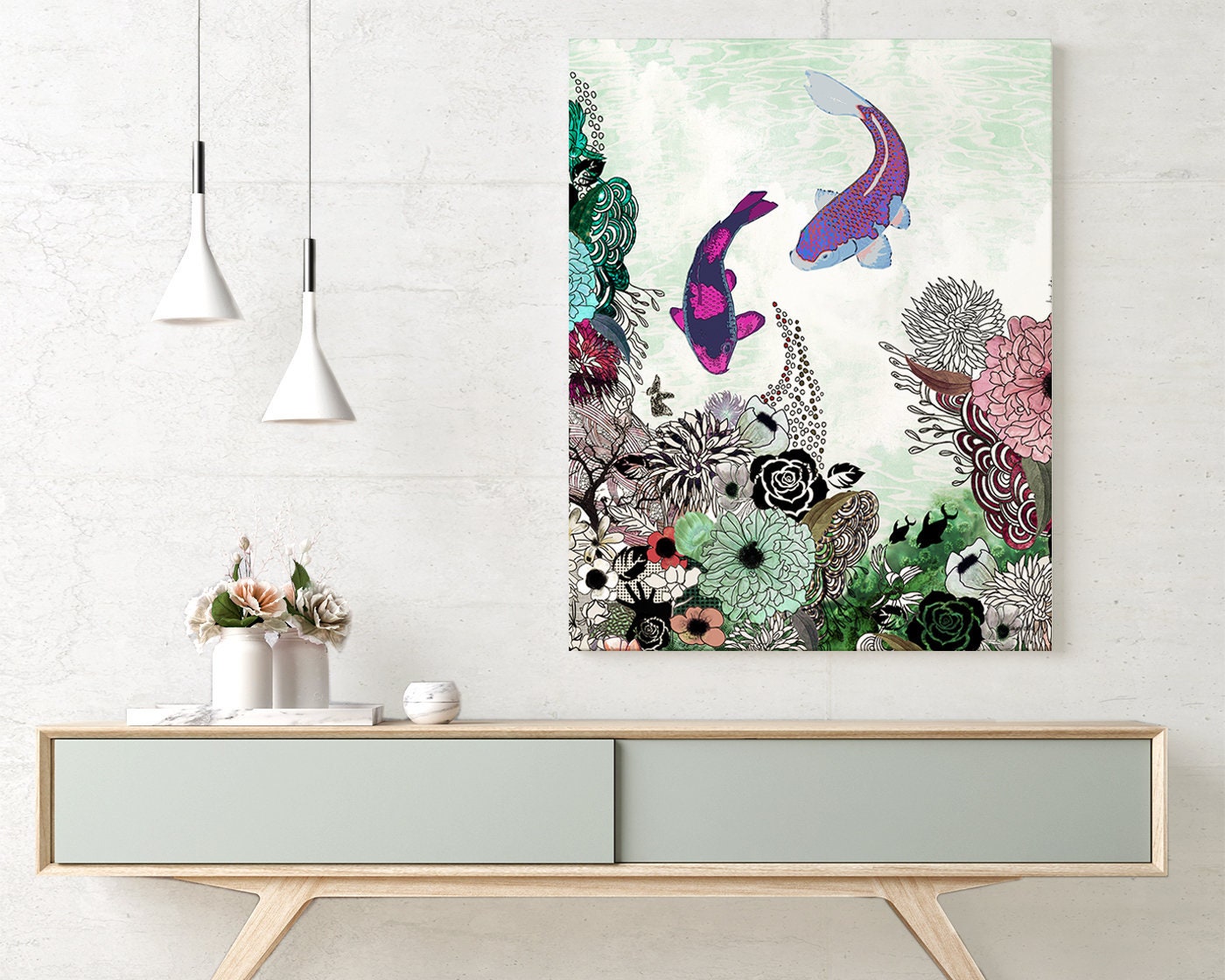 Large Fish Art Fish Print Large Wall Art Fish Wall Art | Etsy