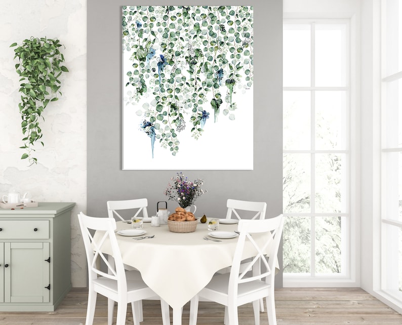 Botanical Wall Art Dining Room Wall Decor Leaf Print on - Etsy