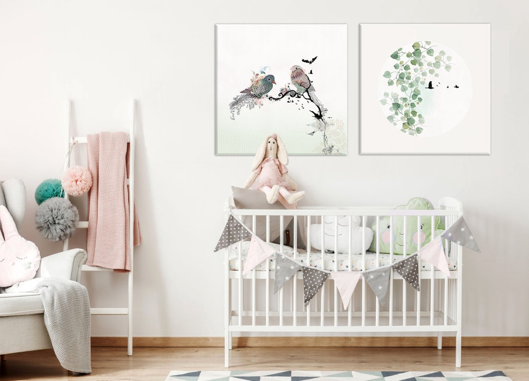 Nursery Wall Art Set, Watercolor Nursery Prints, Set of 2 Prints ...