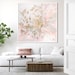Light Pink Wall Art, Pink and White Abstract Painting, Minimalist ...