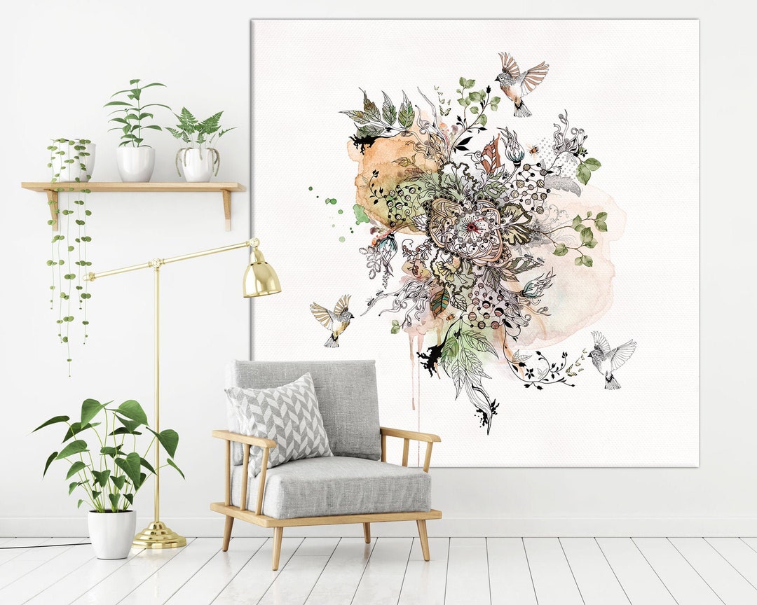 Large Wall Art, Abstract Watercolor Painting, Large Abstract Print ...