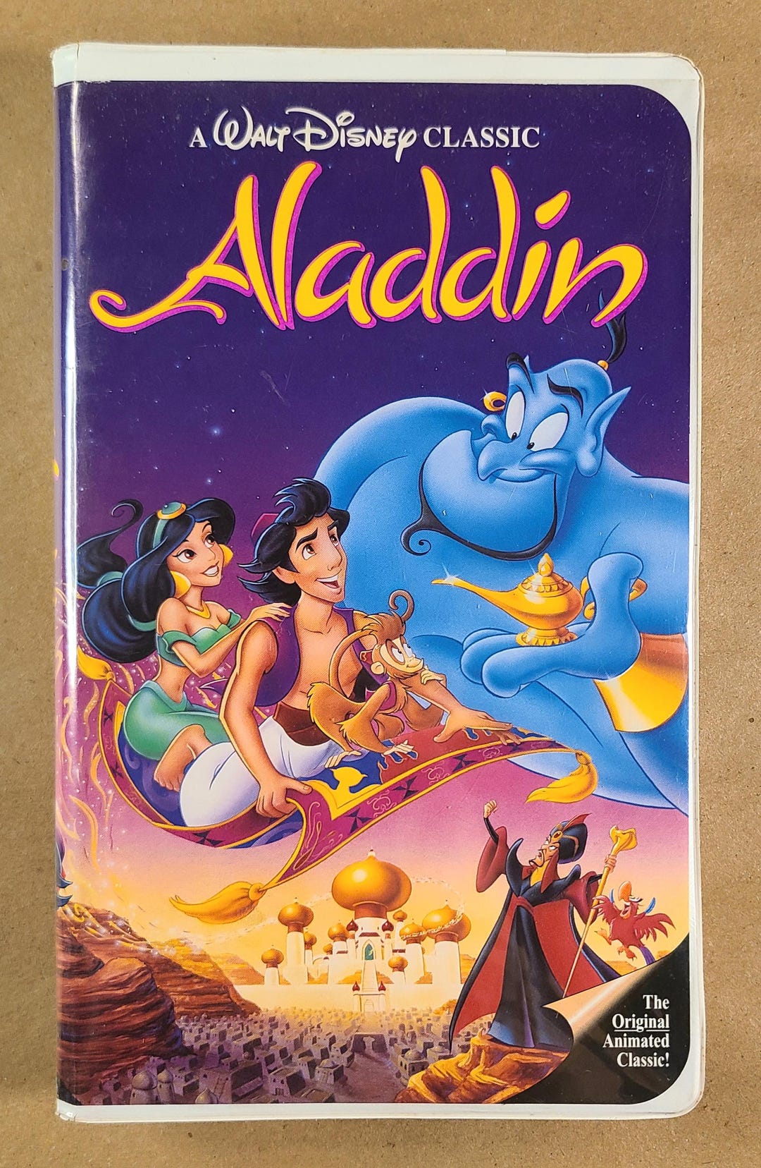 Aladdin (1992) TESTED, Good- 1993 VHS Tape- Black Diamond- 1990's ...