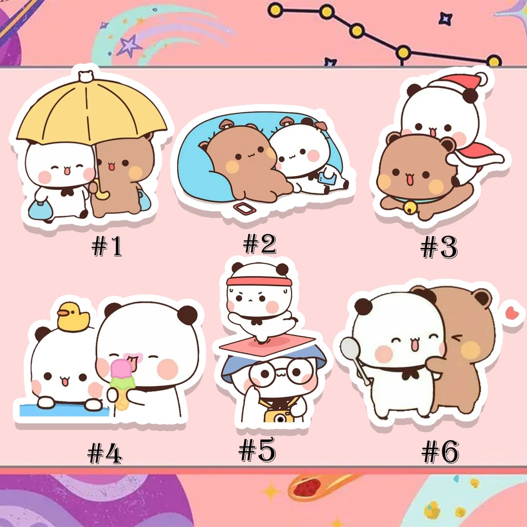 Bubu Dudu Stickerscute Bubududu Bears Couple - Etsy