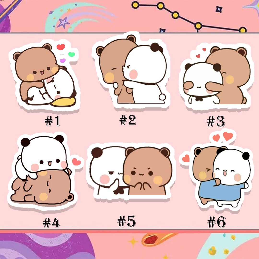 Bubu Dudu Stickerscute Bubududu Bears Couple - Etsy