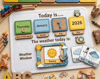 Today Is... Calendar for Circle Time, Preschool, Homeschool - Days of ...