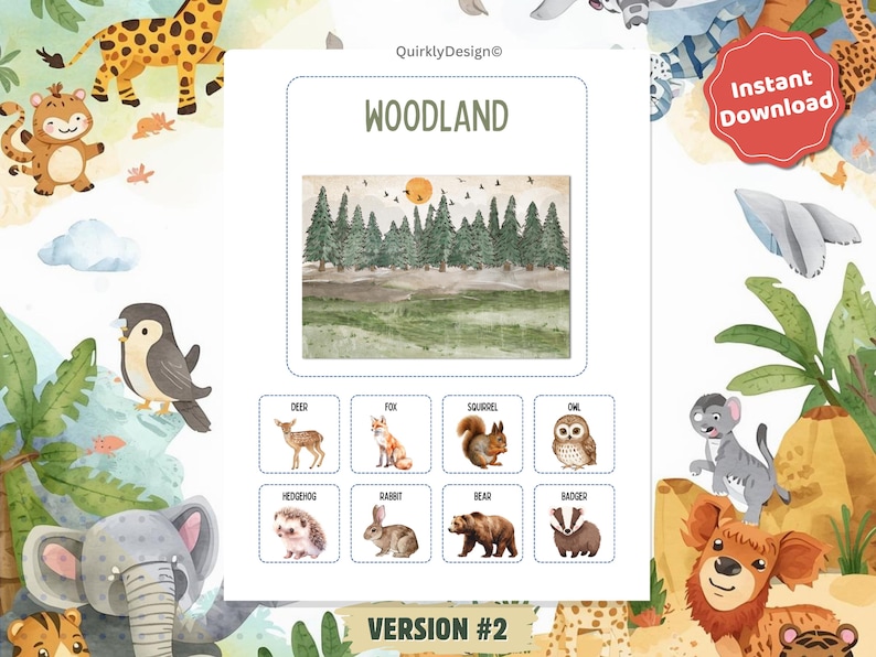 Animal Habitat Sorting Activity | Montessori Science Printable ...