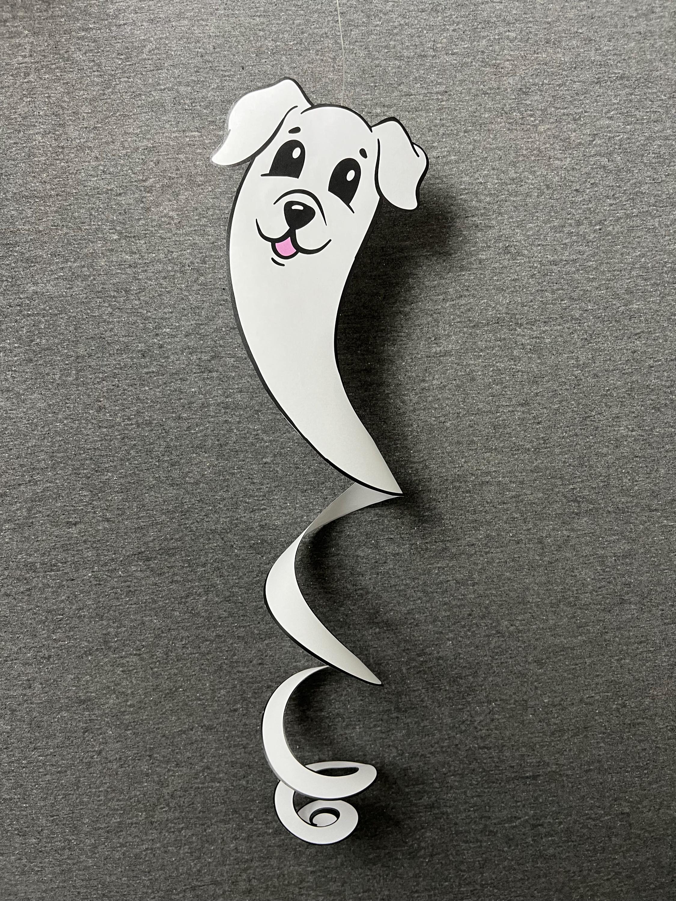 Hanging Spiral Ghosts Paper Halloween Decorations Craft Digital ...