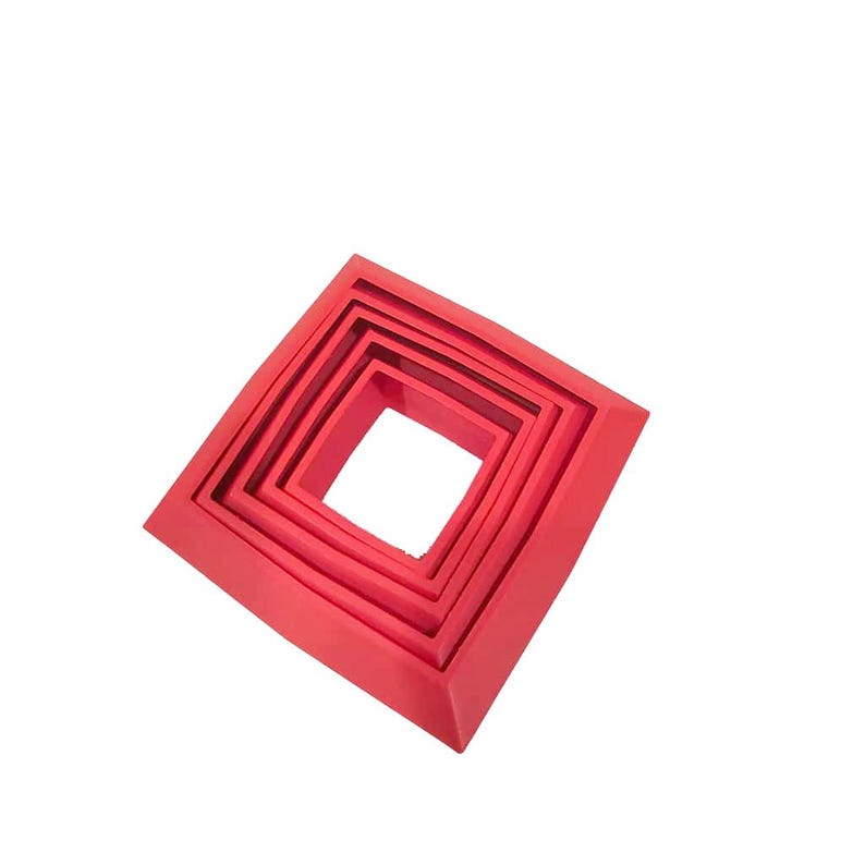 3D Printed Nesting Square Fidget Toy - Geometric Sensory Relief - Etsy