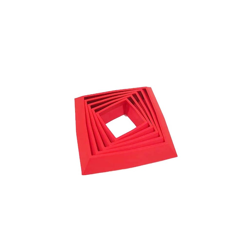 3D Printed Nesting Square Fidget Toy - Geometric Sensory Relief - Etsy