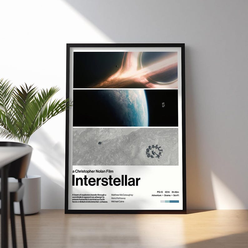 Interstellar Movie Poster - Etsy