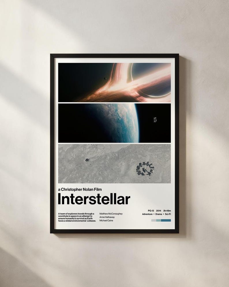Interstellar Movie Poster - Etsy