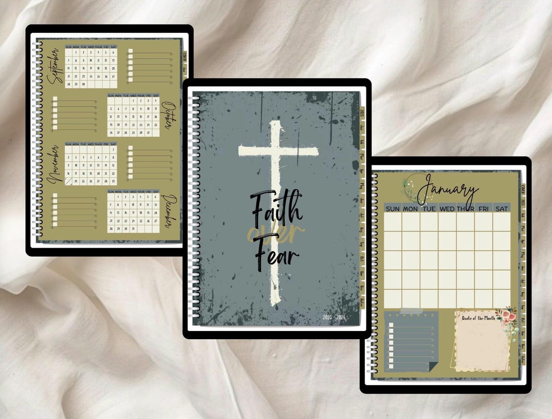 Faith Over Fear Canva Template - Etsy