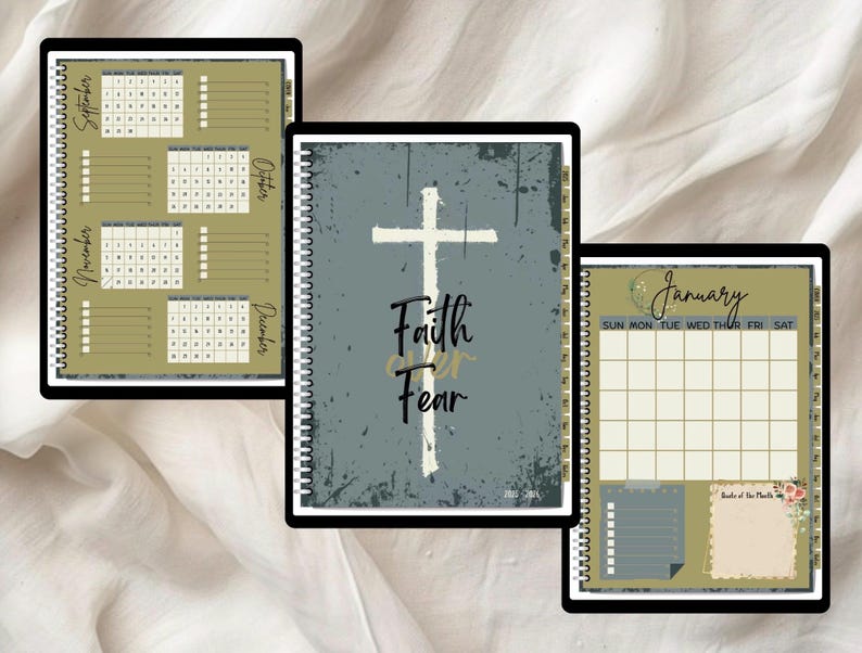 Faith Over Fear Canva Template - Etsy