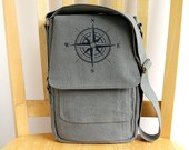 Compass Tech Bag Small Purse Nautical Crossbody Shoulder Bag - Etsy