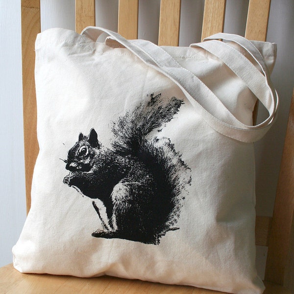 Squirrel Tote Bag - Etsy