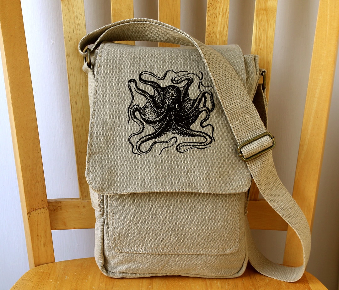 Octopus Bag Small Purse Crossbody Shoulder Tablet Bag 11x7x2 Inches ...