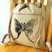 Luna Moth Backpack Canvas Laptop Bag - Etsy