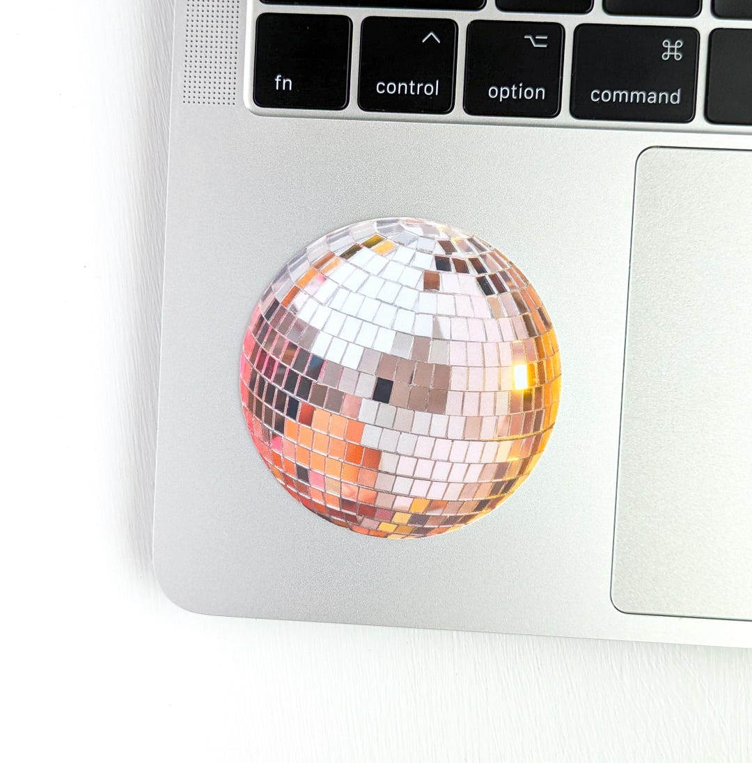 70s Disco Ball Vinyl Sticker – Retro Aesthetic, Glossy Decal - Etsy