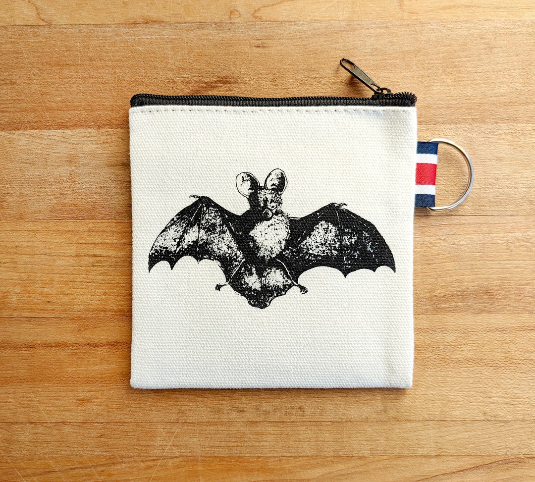Bat Coin Purse Tiny Zipper Pouch Gift Card Holder - Etsy