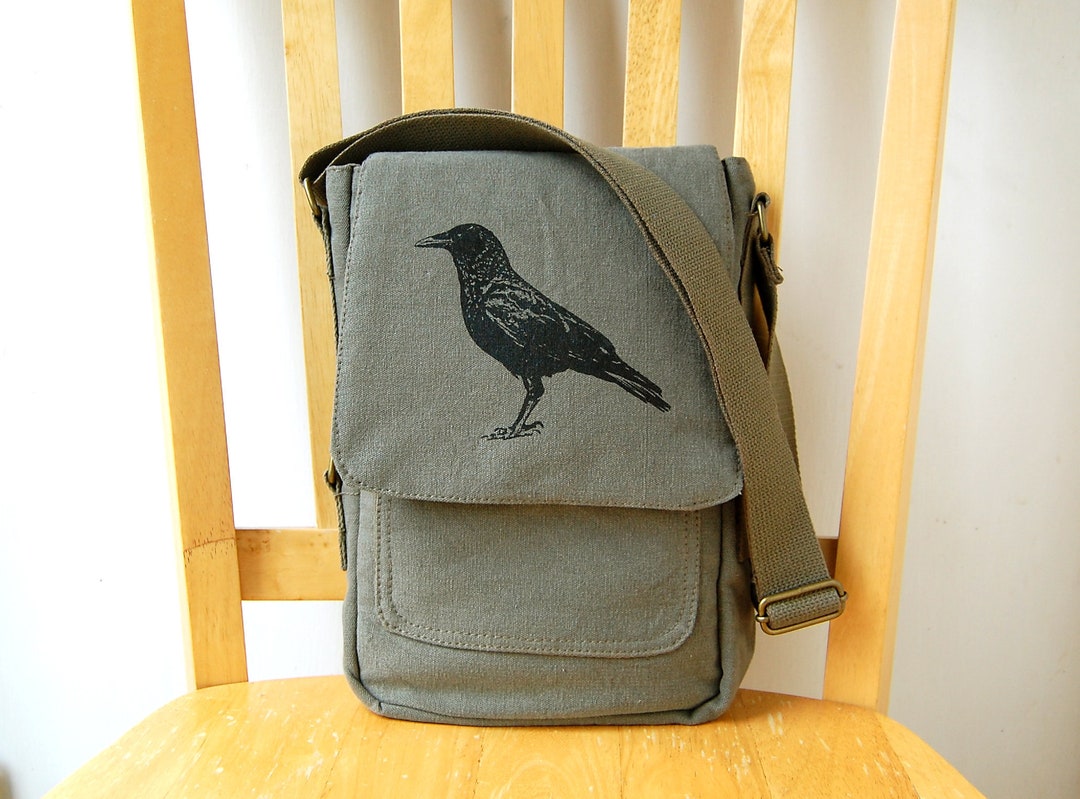 Crow Raven Tech Bag Small Purse Crossbody Shoulder Bag - Etsy