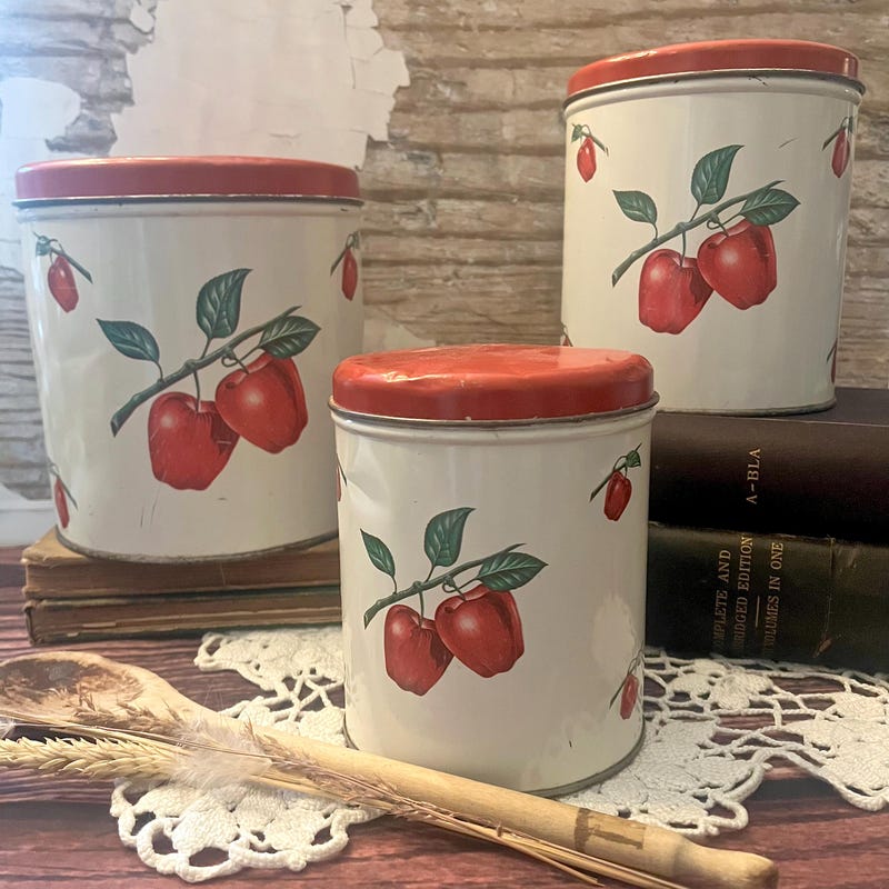 Retro Canister Set - Etsy
