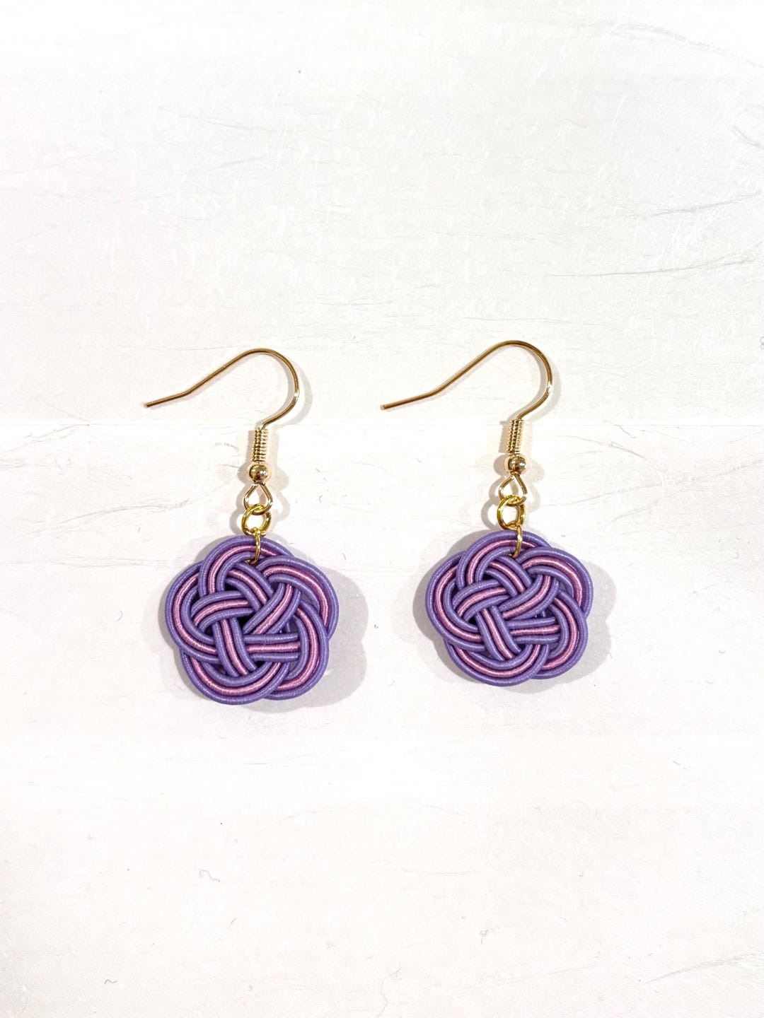 Mizuhiki Earrings – Handmade Japanese Jewelry/pink/purple/ - Etsy