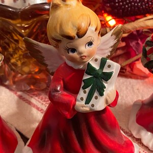 Set of Four Napco Christmas Angel Figurines, Rare Ser - Etsy
