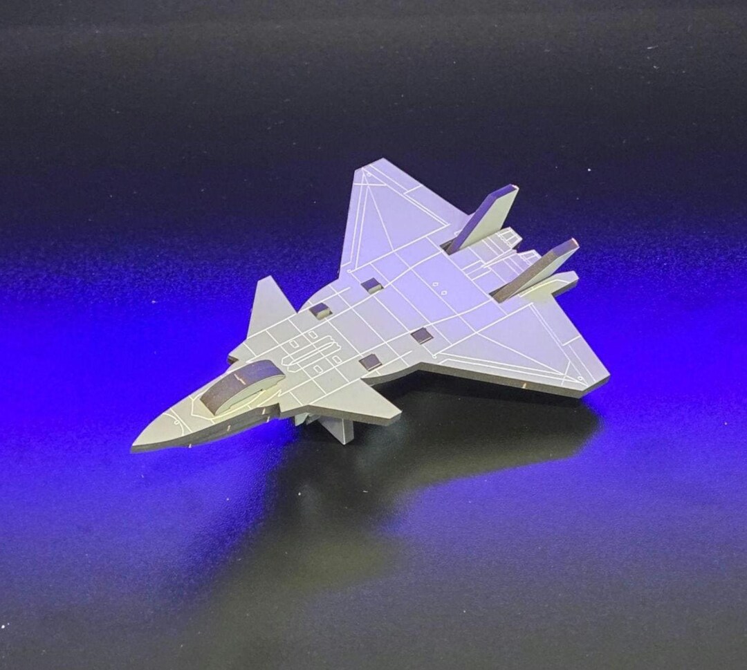 J20 Stealth Fighter Jet Model Kit, DIY Wood Miniatures, 6 Inch Model - Etsy