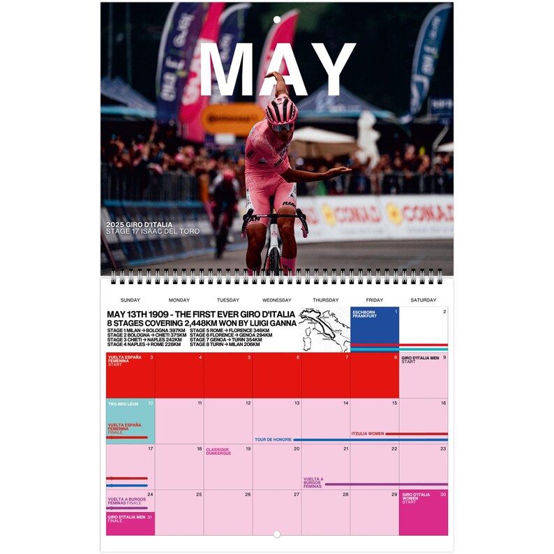 2026 World Tour Cycling Calendar - Etsy