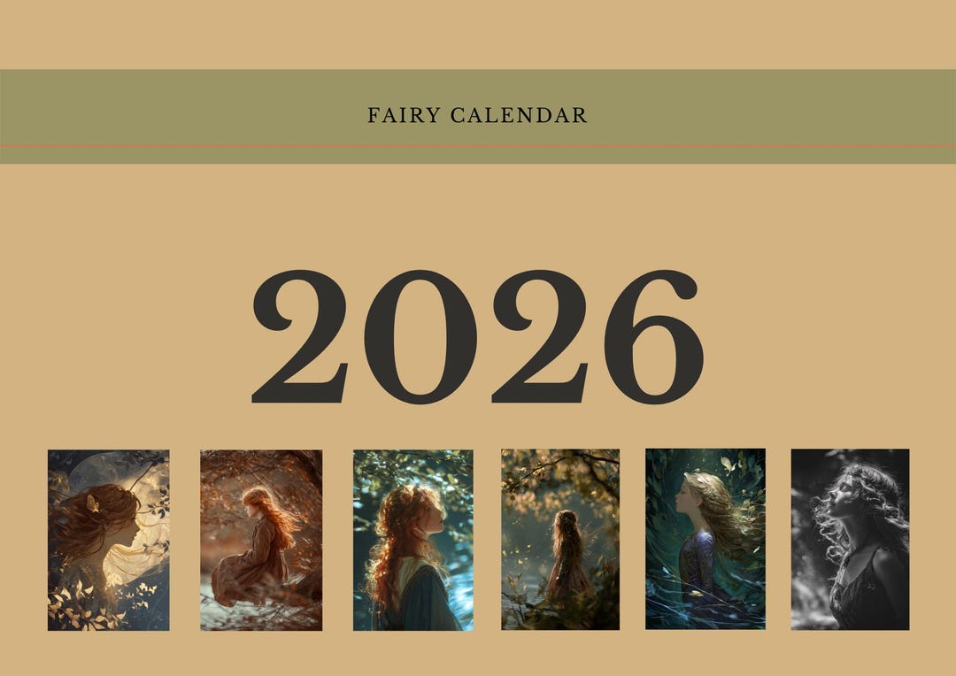 2026 River Fairy Calendar Planner Printable | A4 Landscape PDF ...