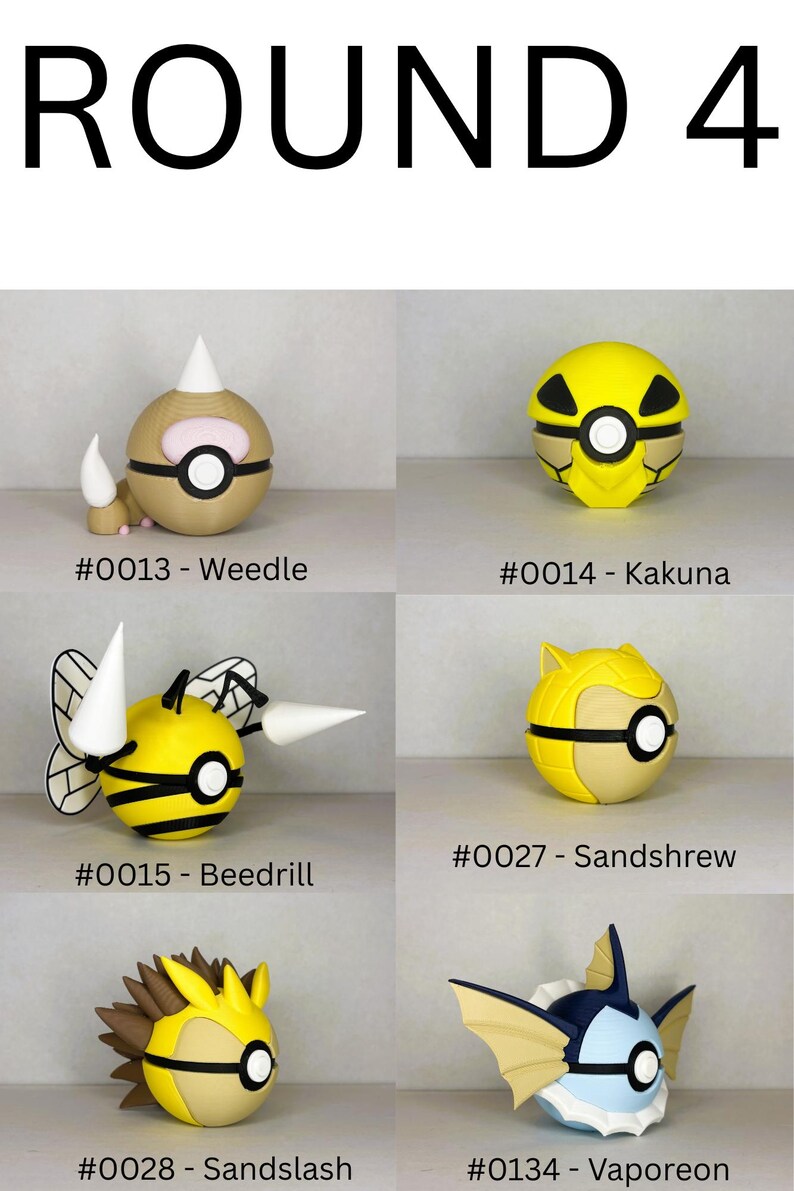 Listing 1 of 5 Pokemon Character Balls and Standard Balls - Etsy