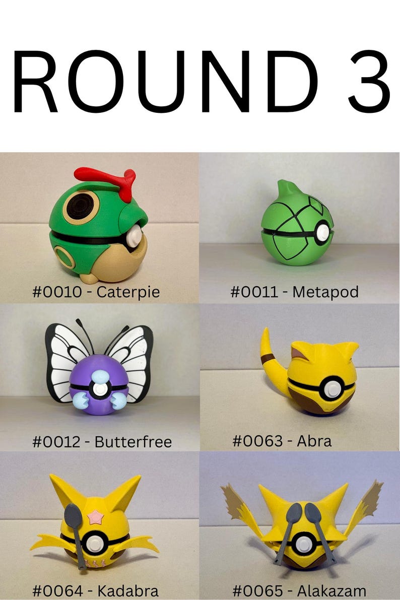 Listing 1 of 5 Pokemon Character Balls and Standard Balls - Etsy