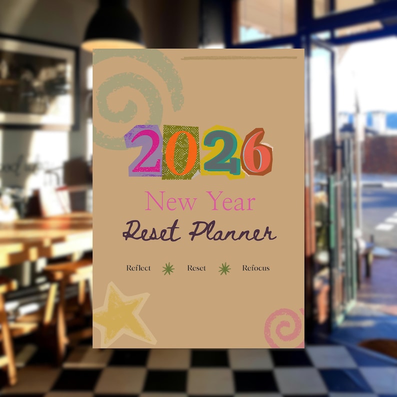 New Years Resolution Card | 2026 Goal Setting Activity | Printable ...