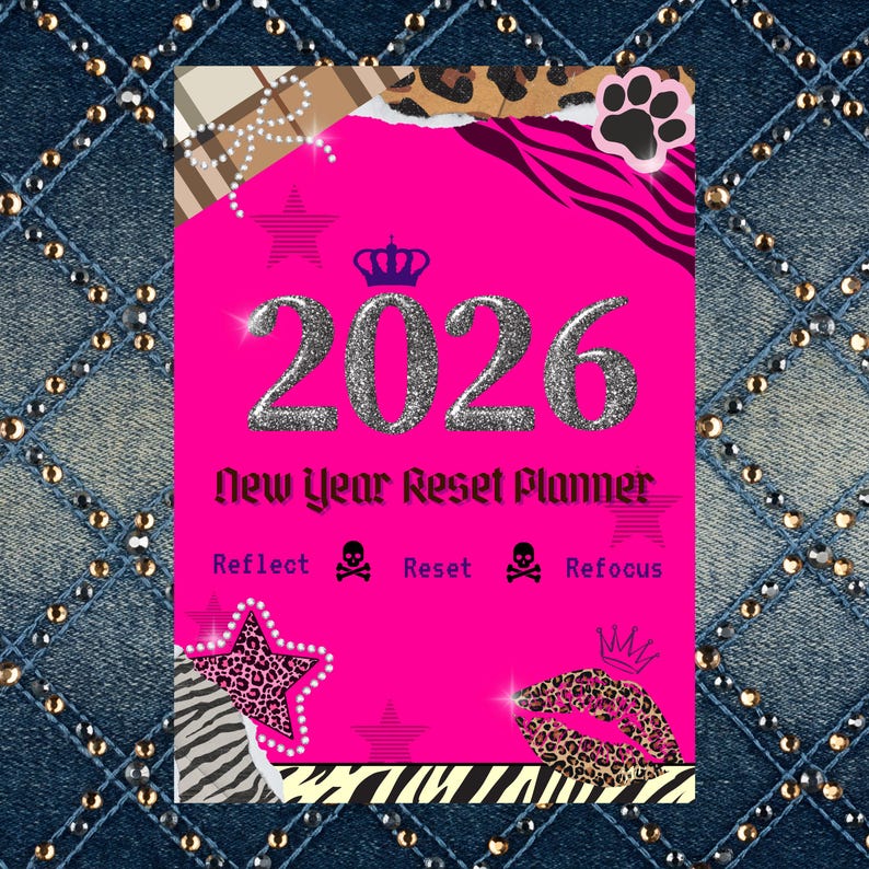 2026 Planner Template | Y2K Planner Template | Monthly Planner Template ...