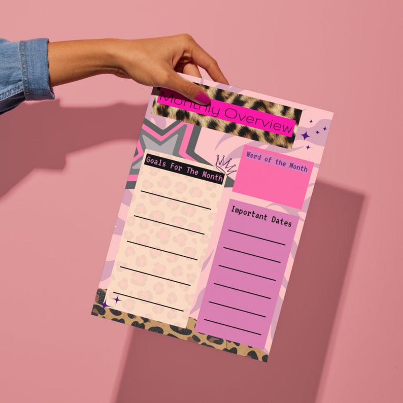 2026 Planner Template | Y2K Planner Template | Monthly Planner Template ...