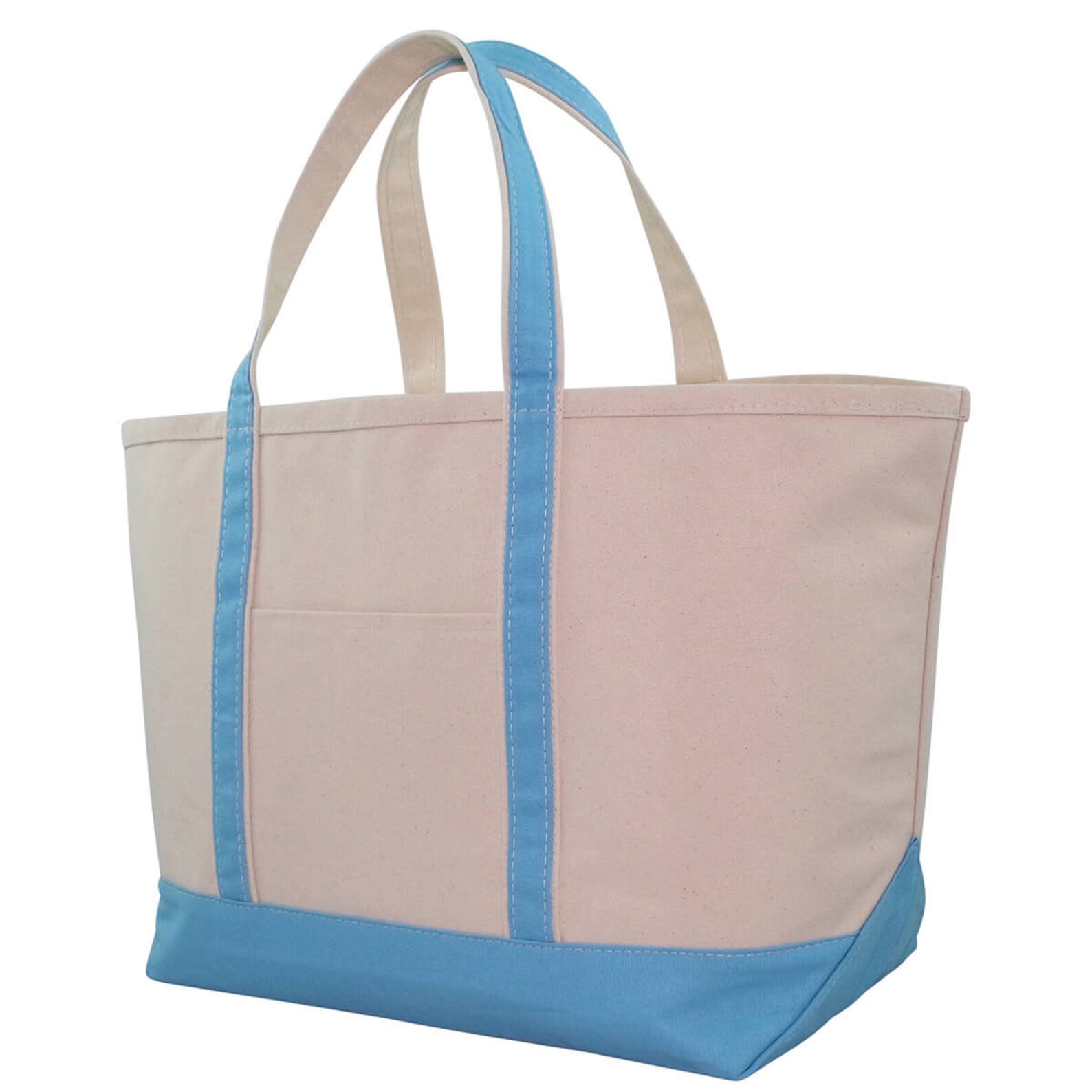 Baby Blue Large Boat Tote Bag FREE Monogram & FREE Shipping - Etsy