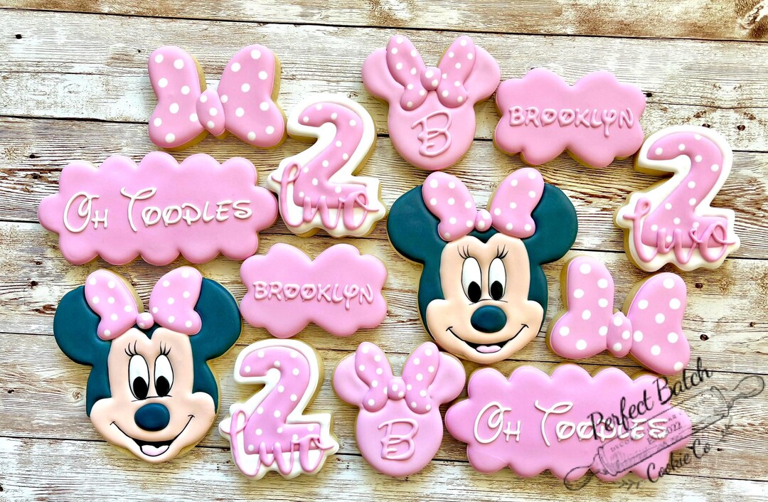 Toodles Sugar Cookies ∣ Birthday Character Cookies ∣ Minnie ∣ Mouse ...