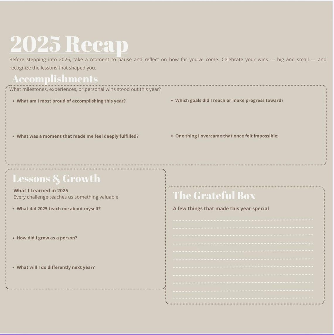 2026 Calendar: 12 Months Goal-setting & Gratitude (digital Download) - Etsy