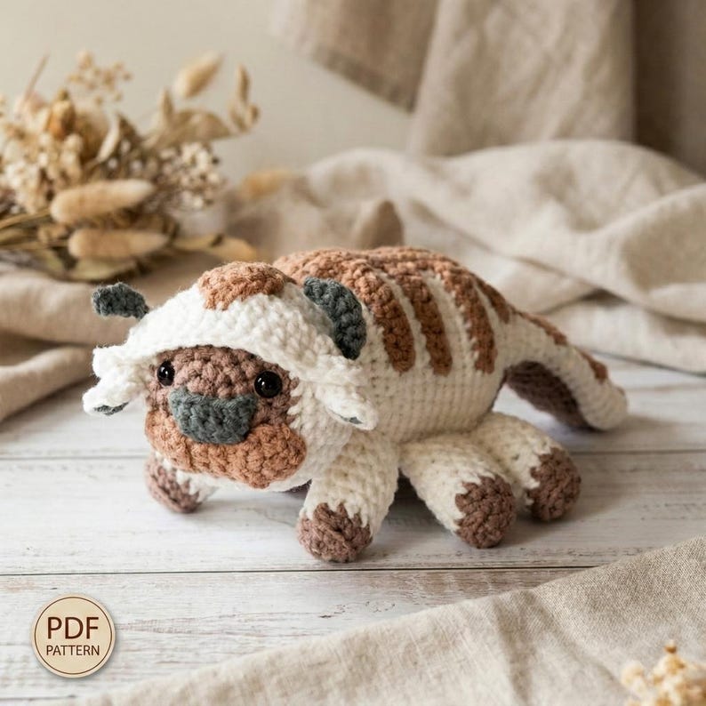 Flying Sky Bison Crochet Pattern Amigurumi Anime PDF Pattern - Etsy UK