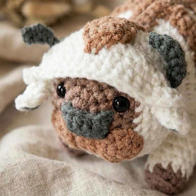 Flying Sky Bison Crochet Pattern Amigurumi Anime PDF Pattern - Etsy UK