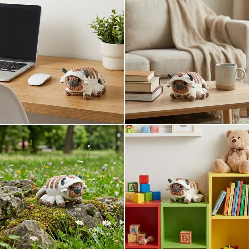 Flying Sky Bison Crochet Pattern Amigurumi Anime PDF Pattern - Etsy UK