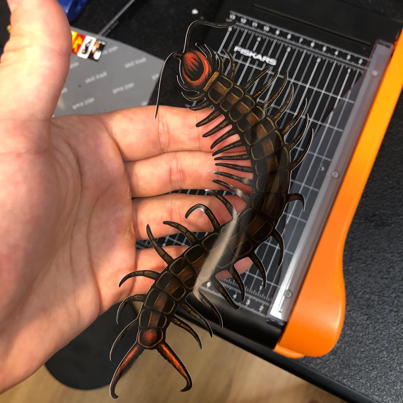 Realistic Centipede Sticker • Dark Entomology Art, Creepy Bug Decal - Etsy