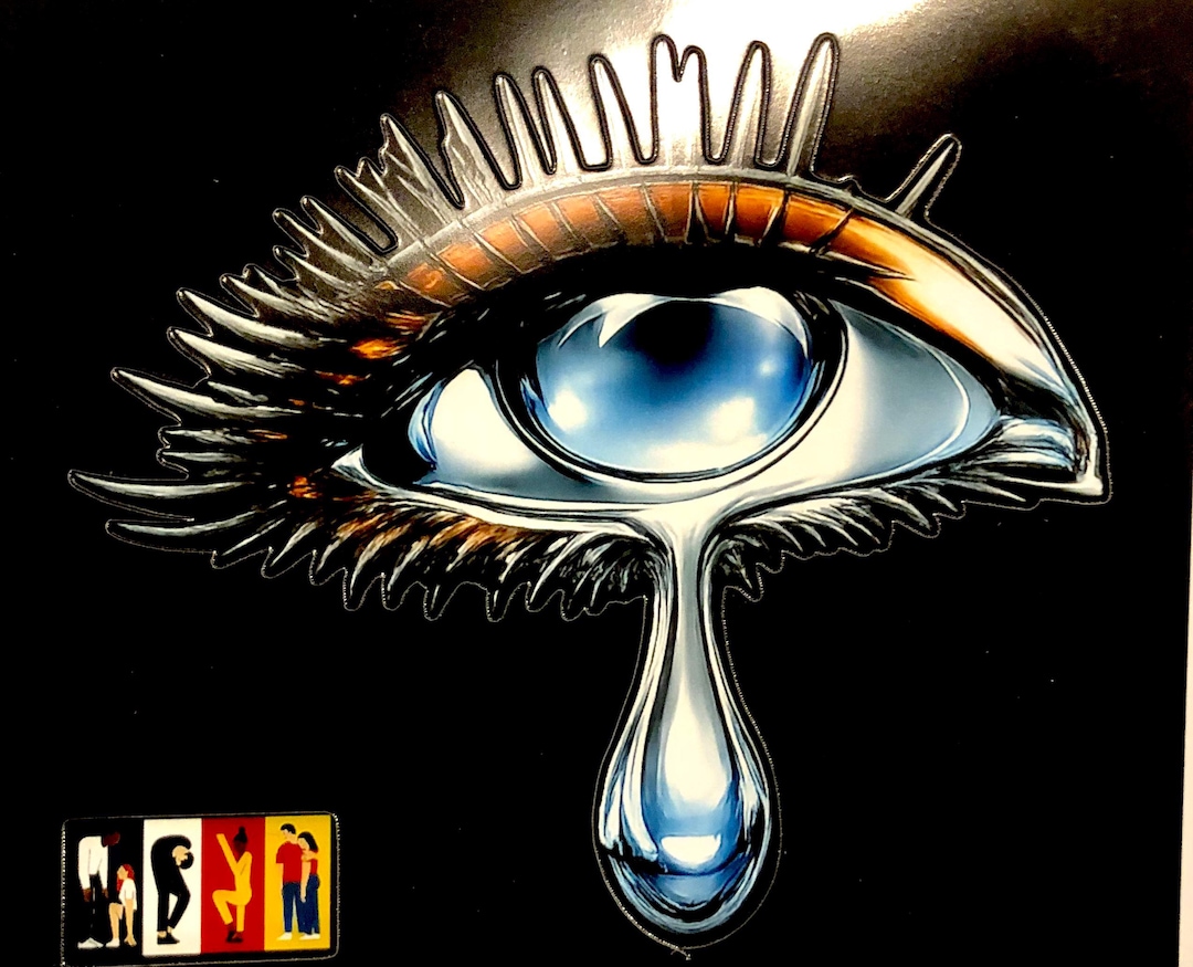 Crying Eye Sticker – Surreal Dripping Eye Art Decal - Etsy